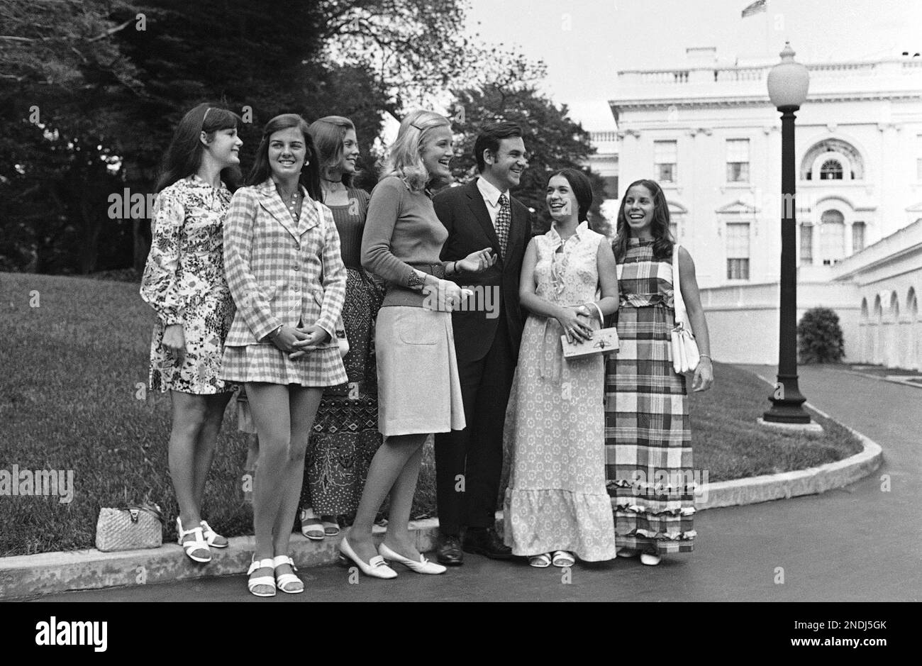 Presidential Press Secretary Ron Ziegler and his secretary, Diane ...
