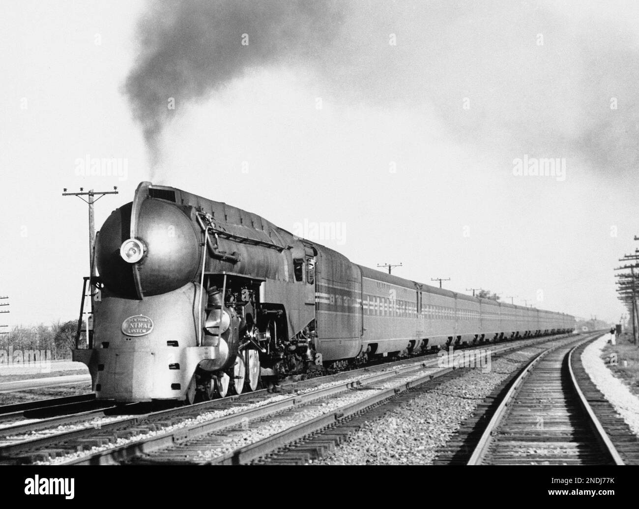 The new train is shown on a test run on June 2, 1944, before going into ...
