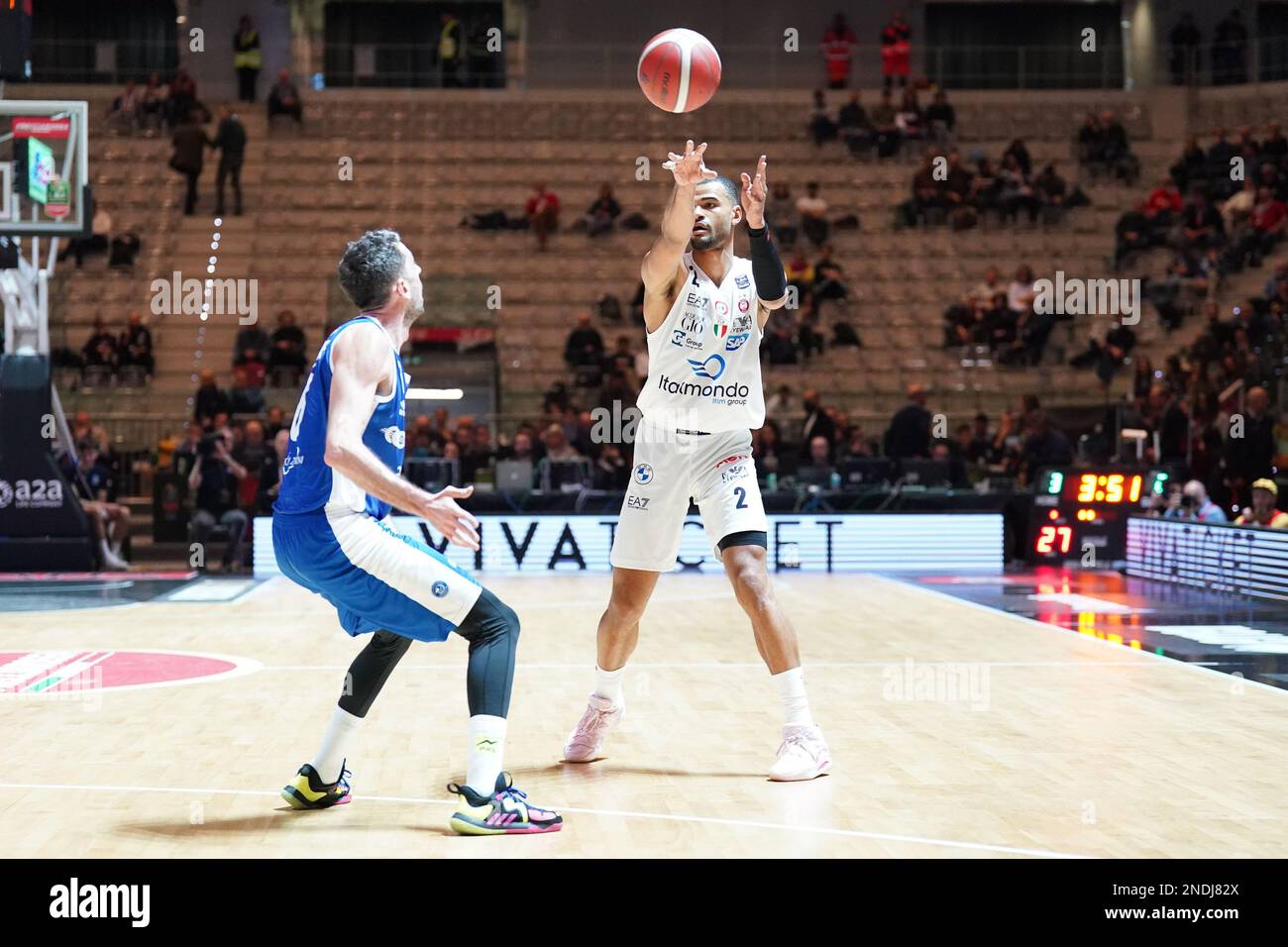 PalaAlpitour, Turin, Italy, February 15, 2023, Tim Luwawu-Cabarrot (EA7 ...