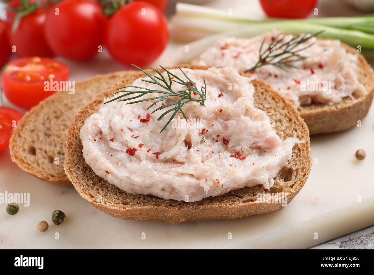 Sandwiches delicious lard spread hi-res stock photography and images ...