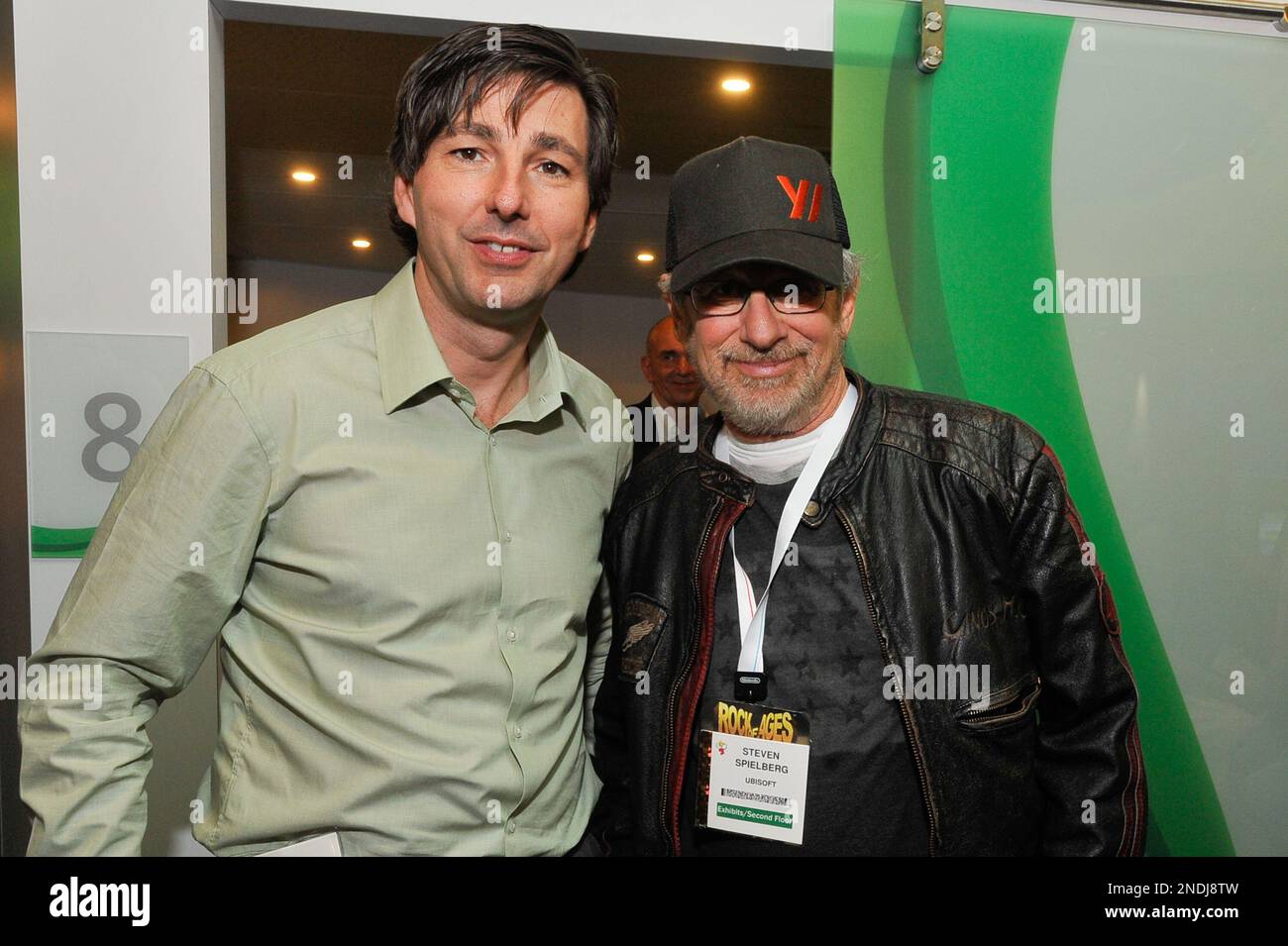 LOS ANGELES - JUNE 15: Don Mattrick of Xbox (L) and director Steven ...