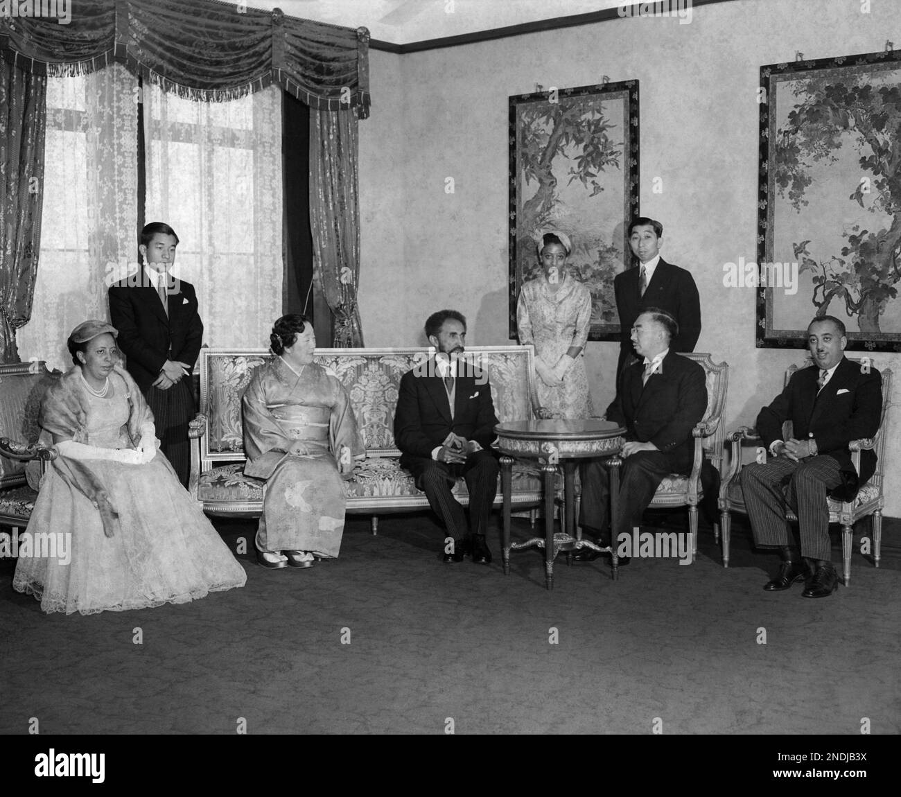 The Ethiopian imperial family paid a formal call on the Japanese ...
