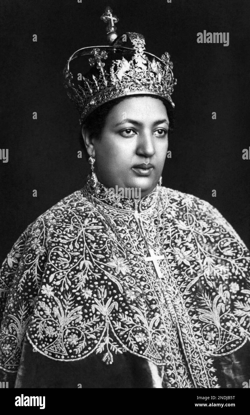 Empress Waizeru Menen of Ethiopia, the matronly consort of Emperor ...