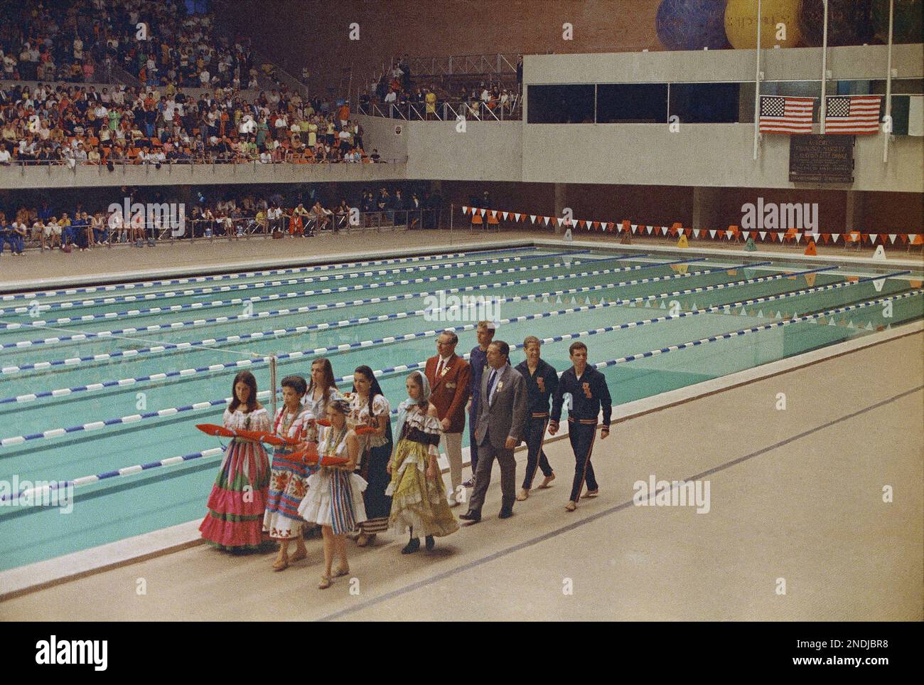 A view of the Gold Medal ceremony of Olympics diving competition in ...