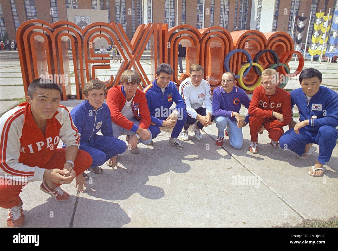 Participants of the 1968 Summer Olympics in Mexico city, representing ...