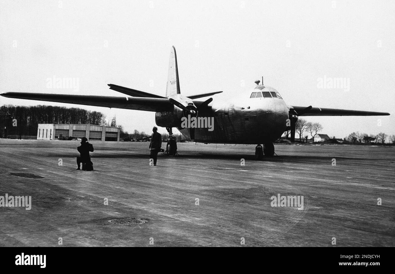 The first transport aeroplane to be built entirely of stainless steel ...