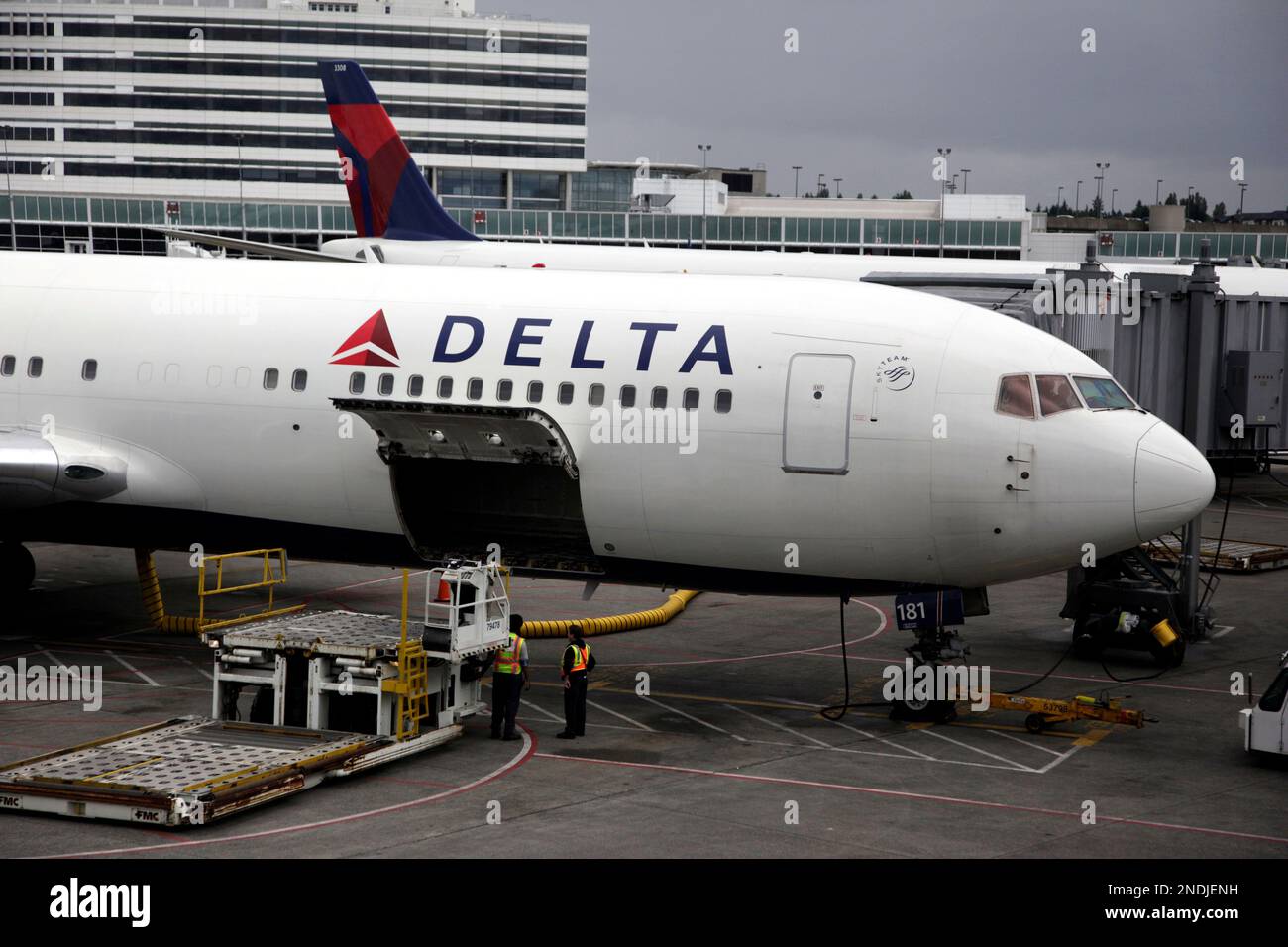 A Delta Airlines plane is shown Monday, June 7, 2010, at Seattle-Tacoma ...