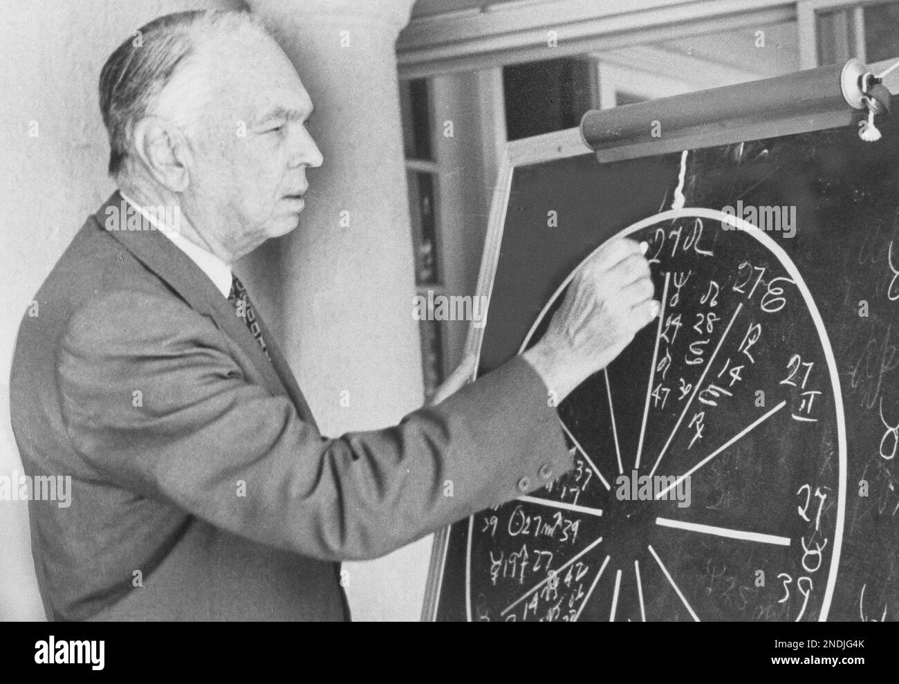 Astrologer Carroll Righter in Los Angeles, California on July 12, 1968 ...