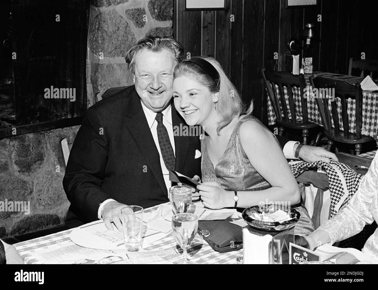 Miss Erika Slezak, 20, is hugged by her father and veteran actor ...