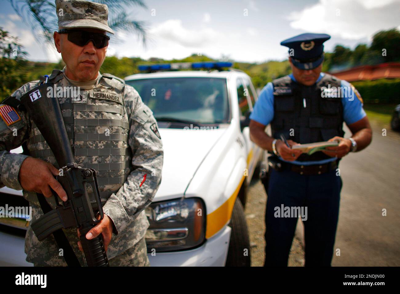 In this May 21, 2010 photo, Puerto Rican U.S. Army National Guard Staff ...
