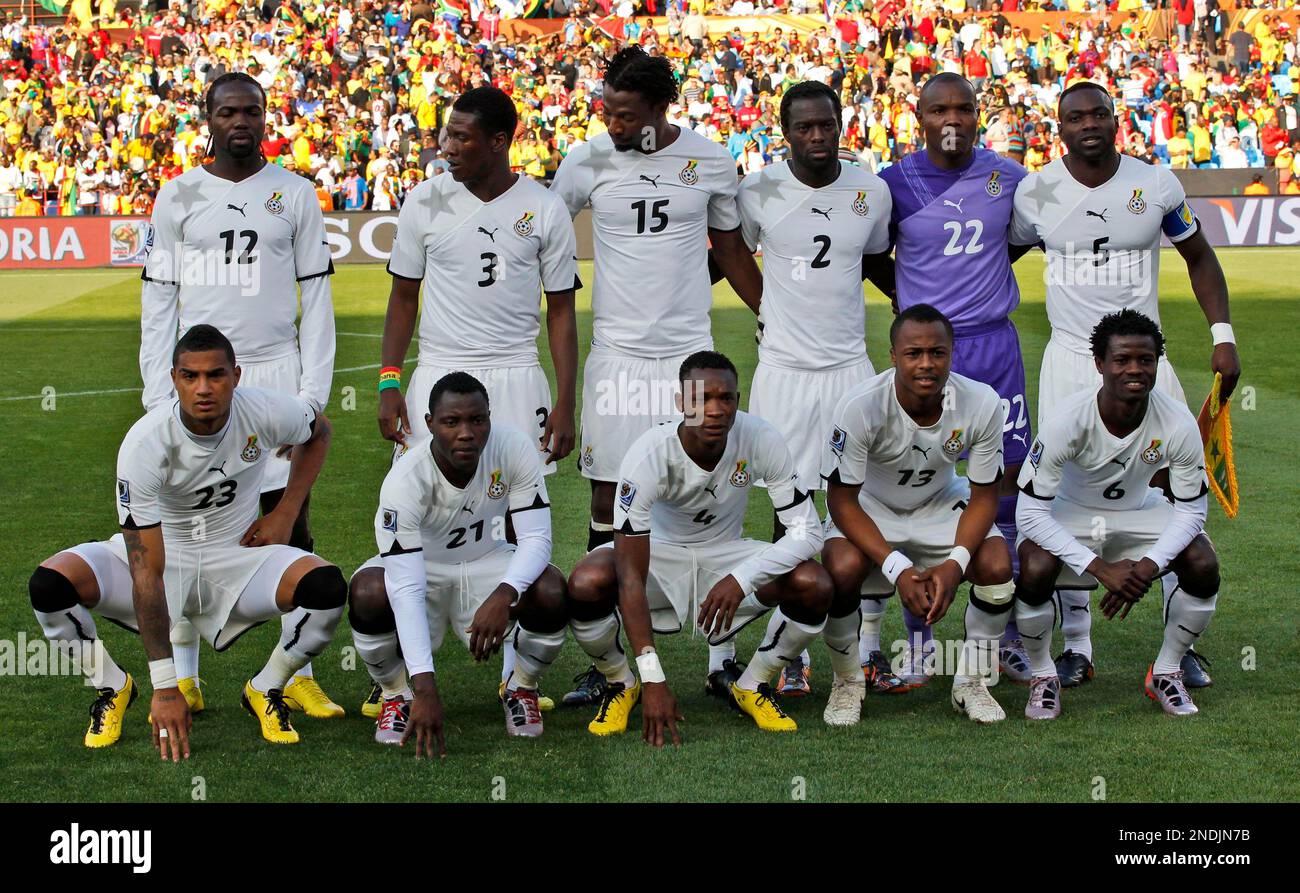 Ghana team poses for a team photo prior to the World Cup group D soccer ...
