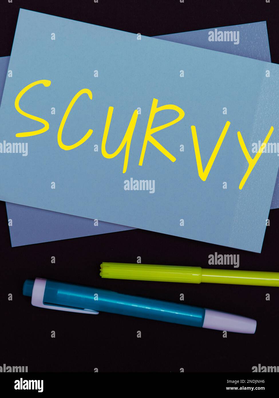 Conceptual display Scurvy. Business idea disease caused by a lack of ...