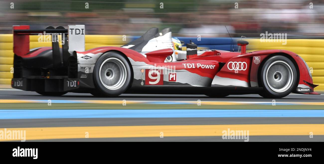 Audi R15 plus TDI team No9 driven by Mike Rockenfeller of Germany leads ...