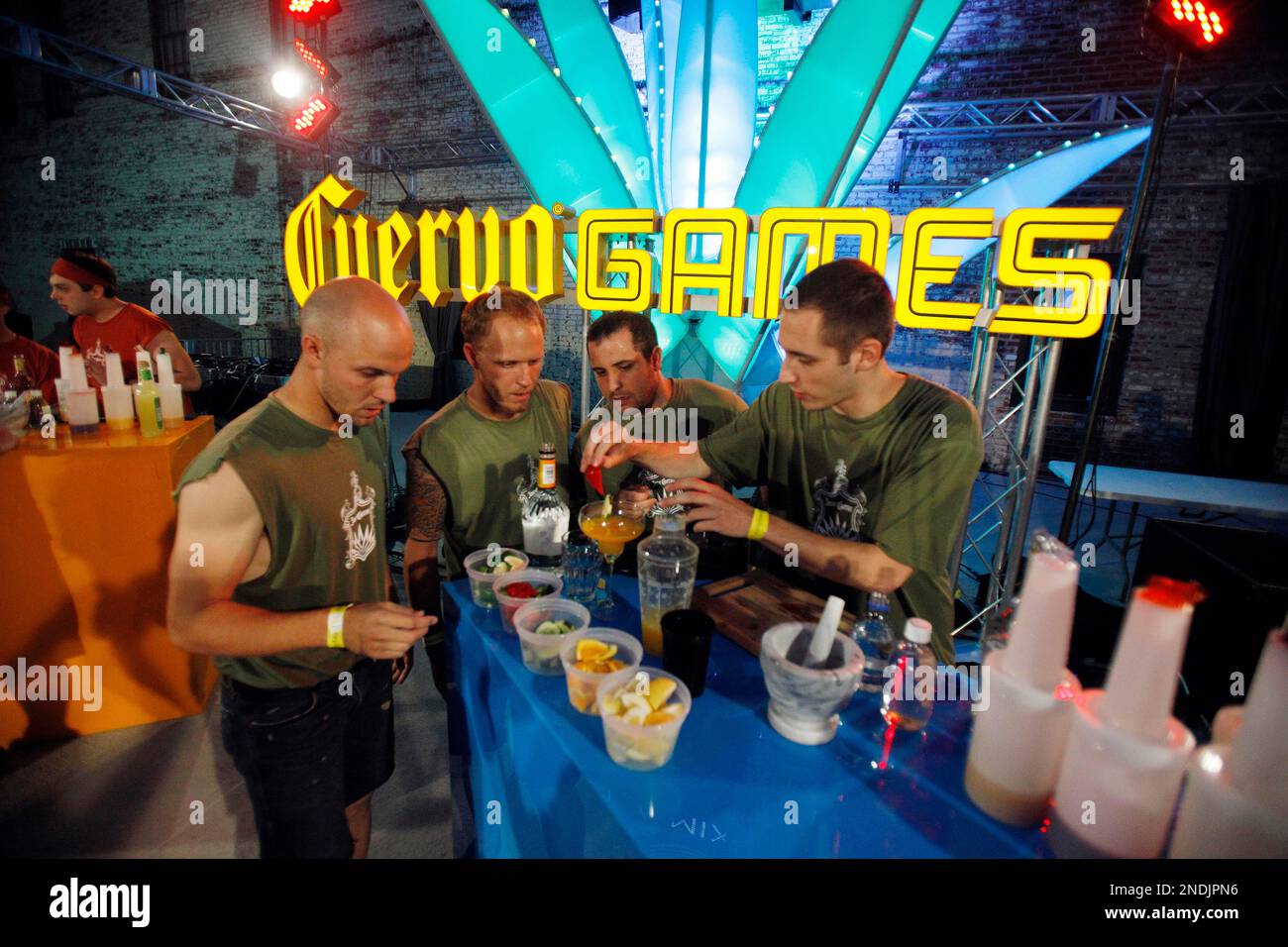 Contestants compete in the Margarita Mix competition during the 2010 ...