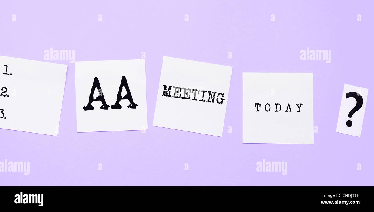 Text showing inspiration Aa Meeting. Business concept gathering of ...