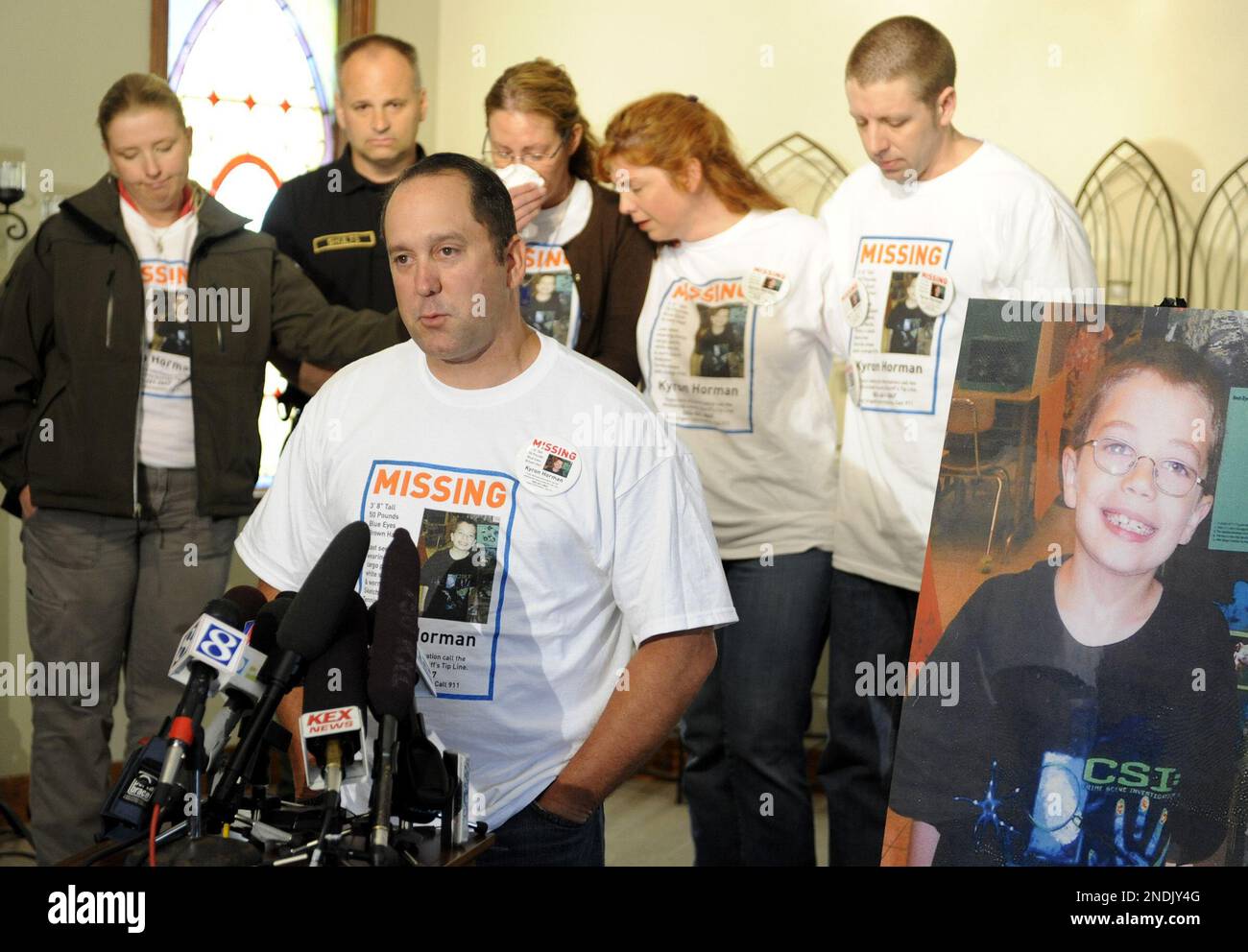 Tony Young, the stepfather of missing 7-year-old Kyron Horman, makes a ...