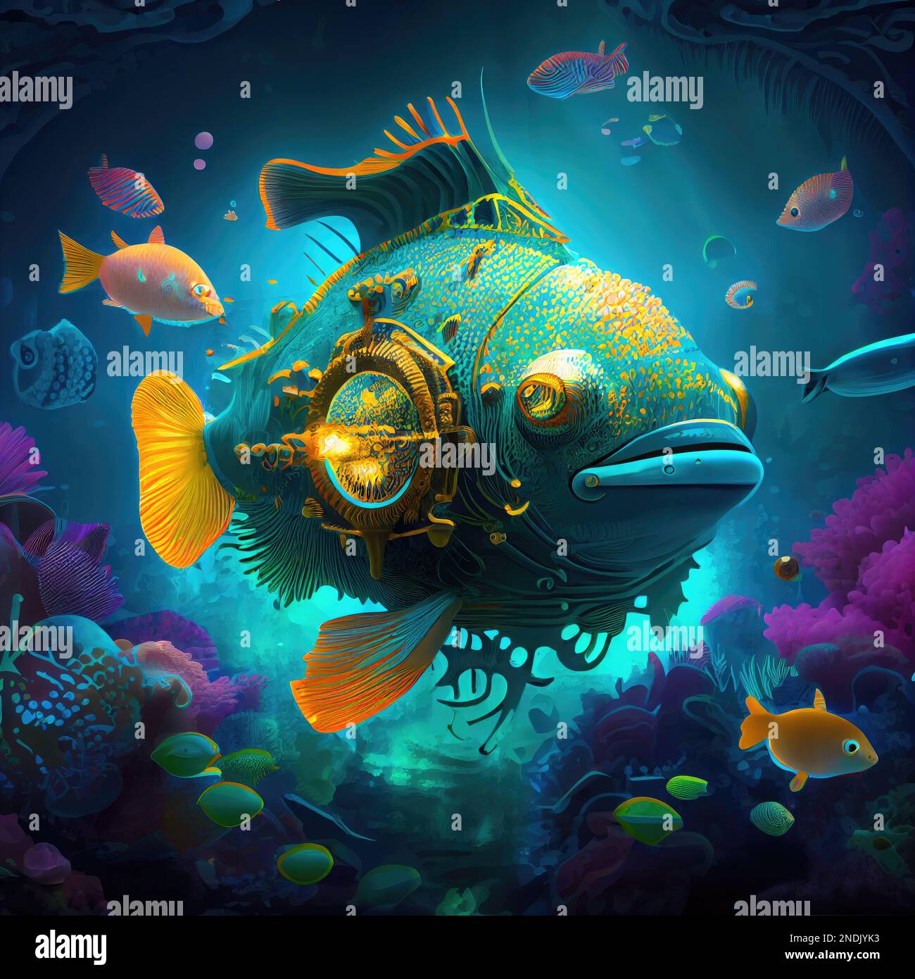 Mechanical sea creature hi-res stock photography and images - Alamy