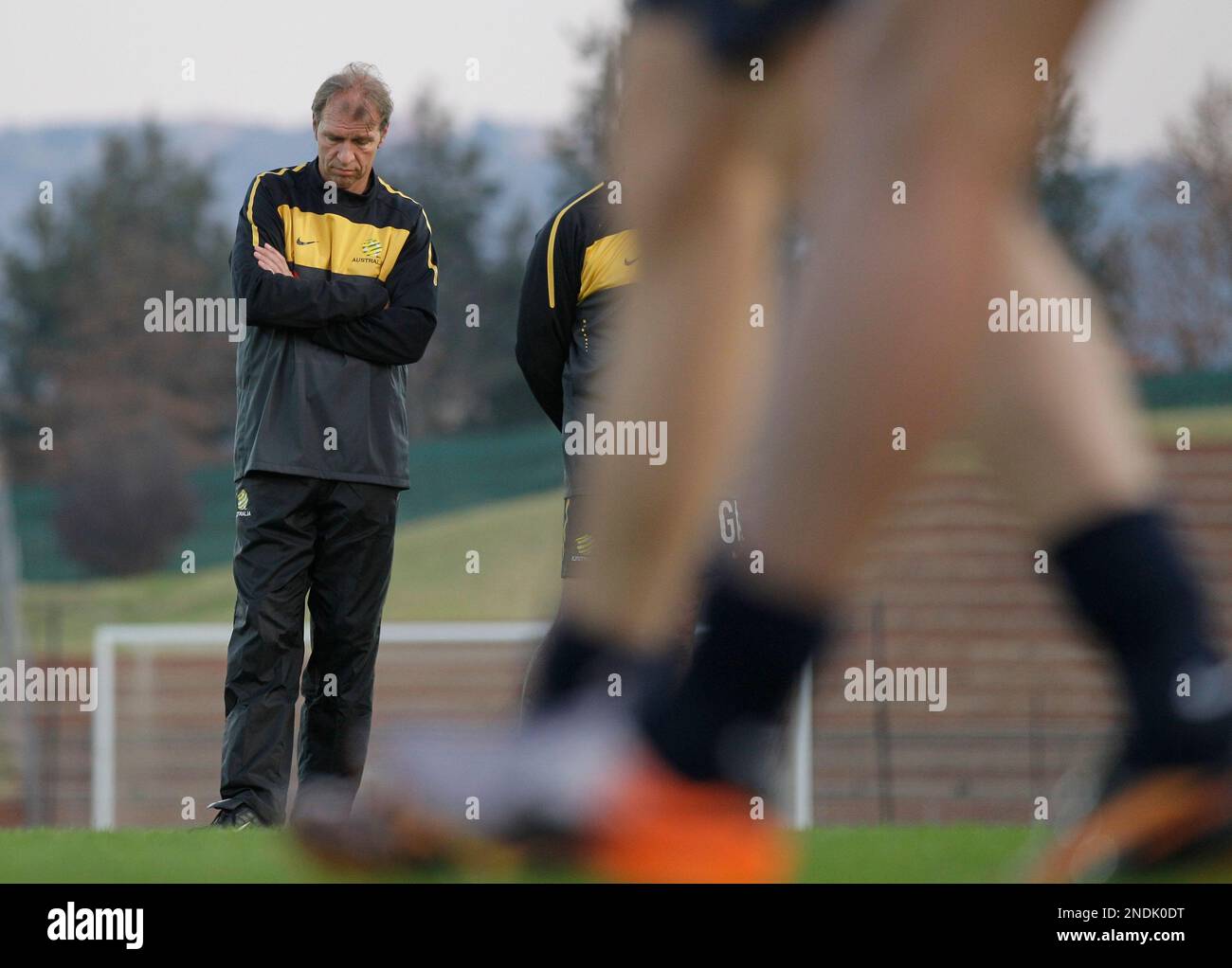 Australia head coach Pim Verbeek during team training at Ruimsig ...