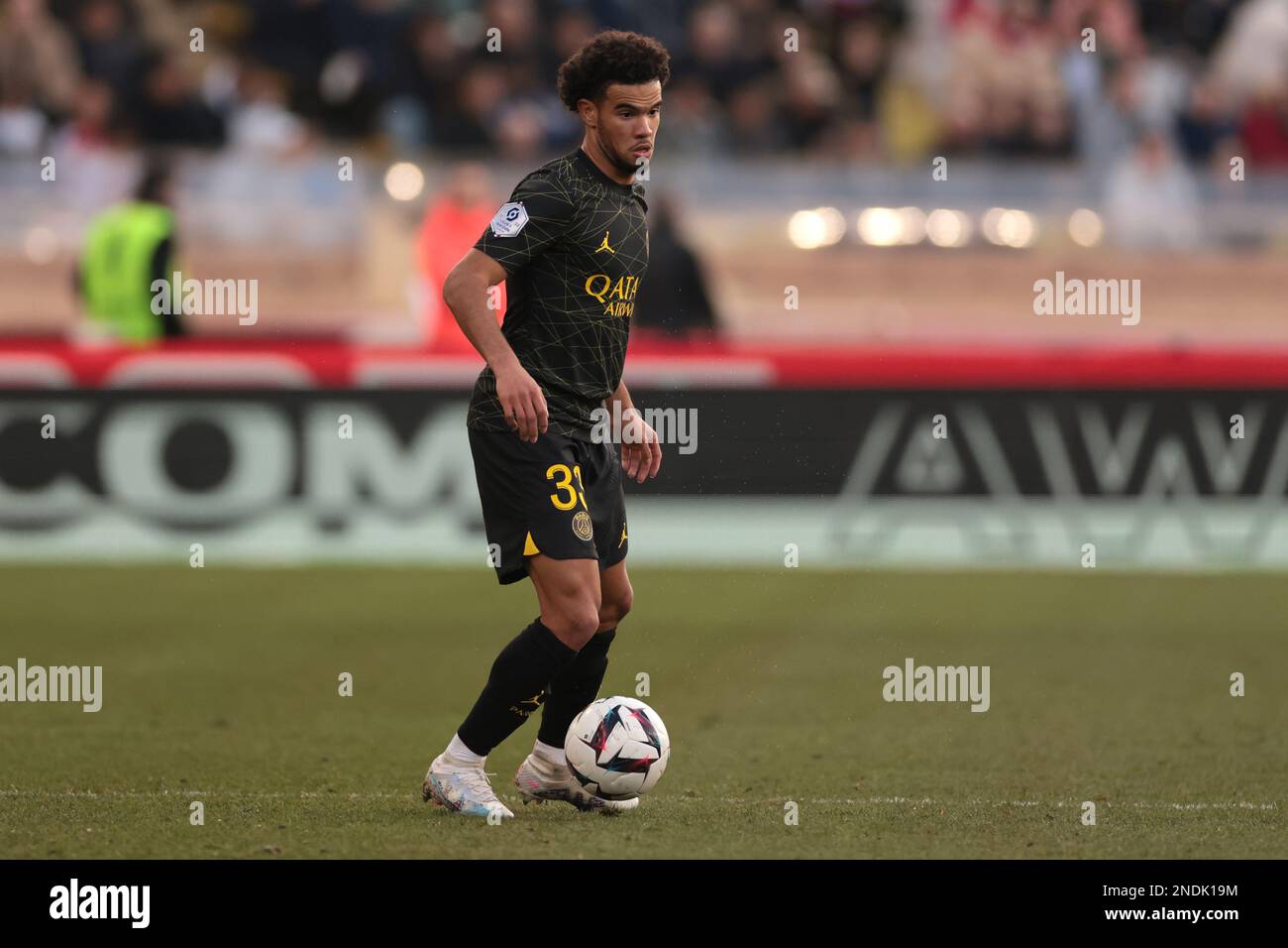 Monaco, Monaco, 11th February 2023. Warren Zaire-Emery of PSG during ...