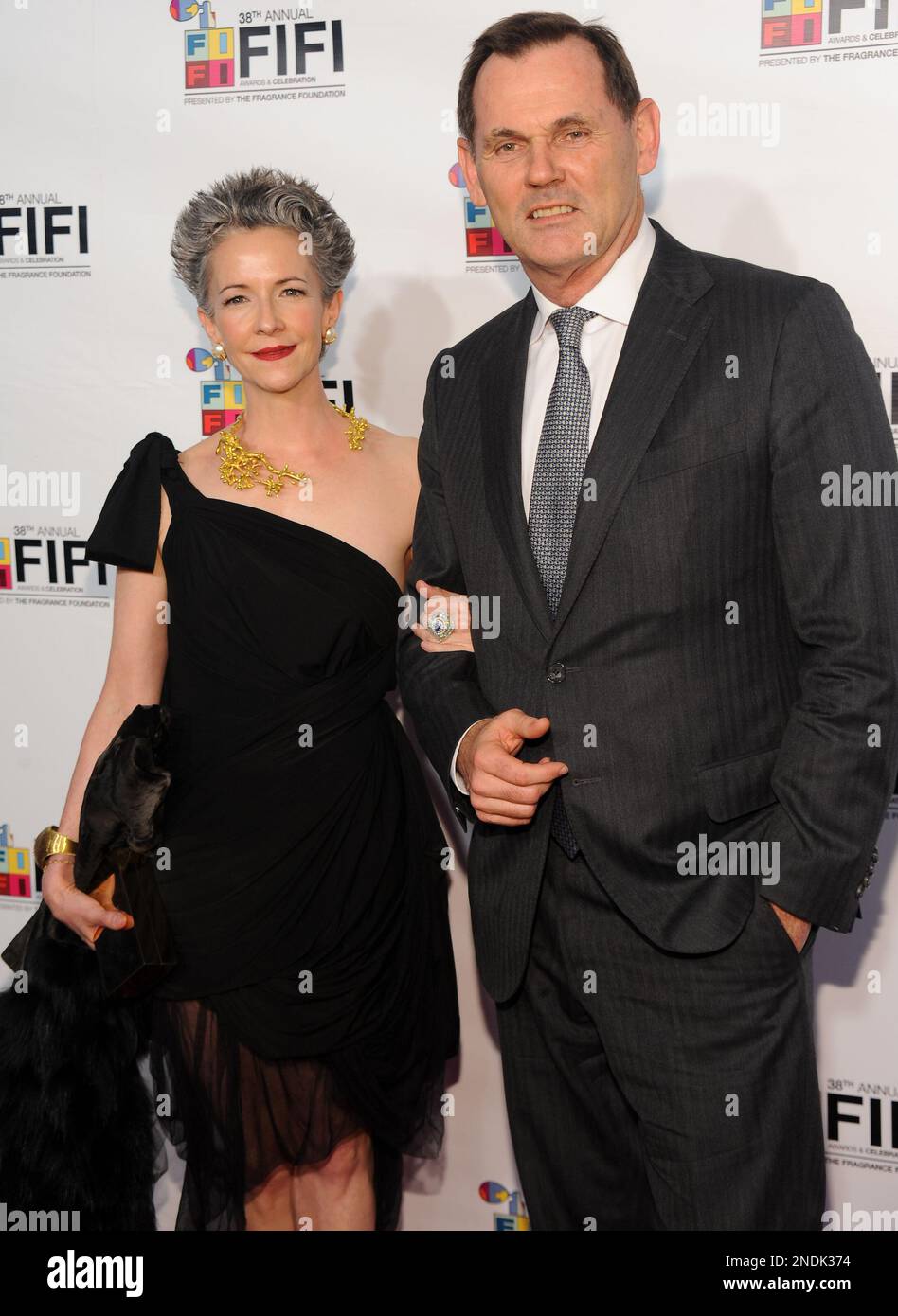 Coty Inc. CEO Bernd Beetz, right, and Coty Inc. Senior Vice President ...