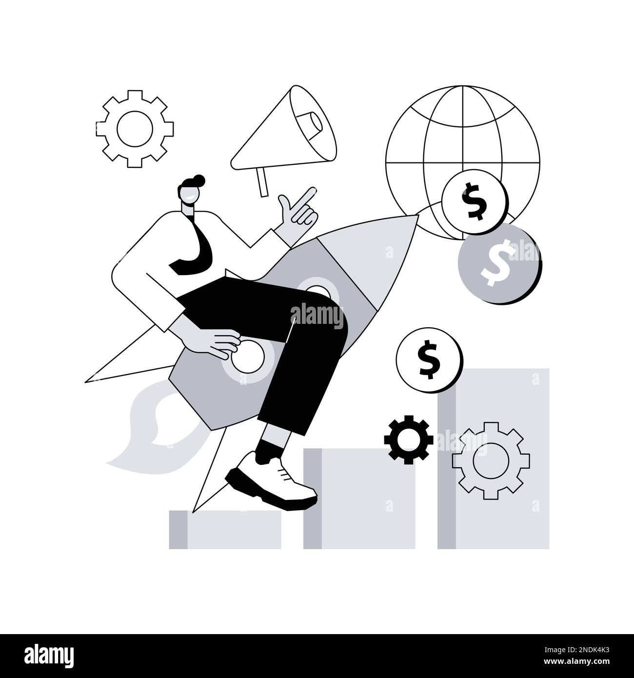 Economic development abstract concept vector illustration. World ...