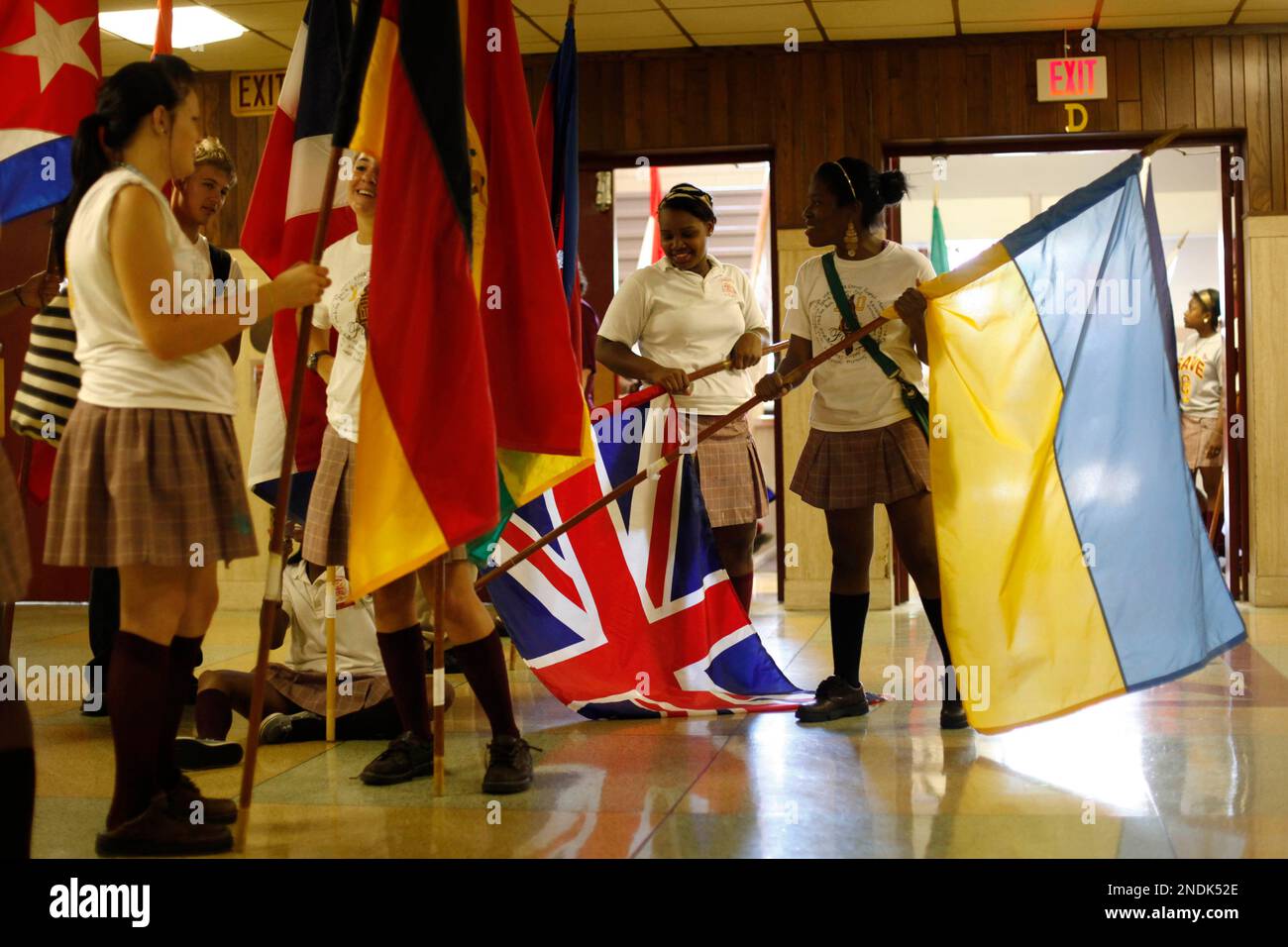 Students rehearse for end of year ceremonies at Cardinal Dougherty High ...