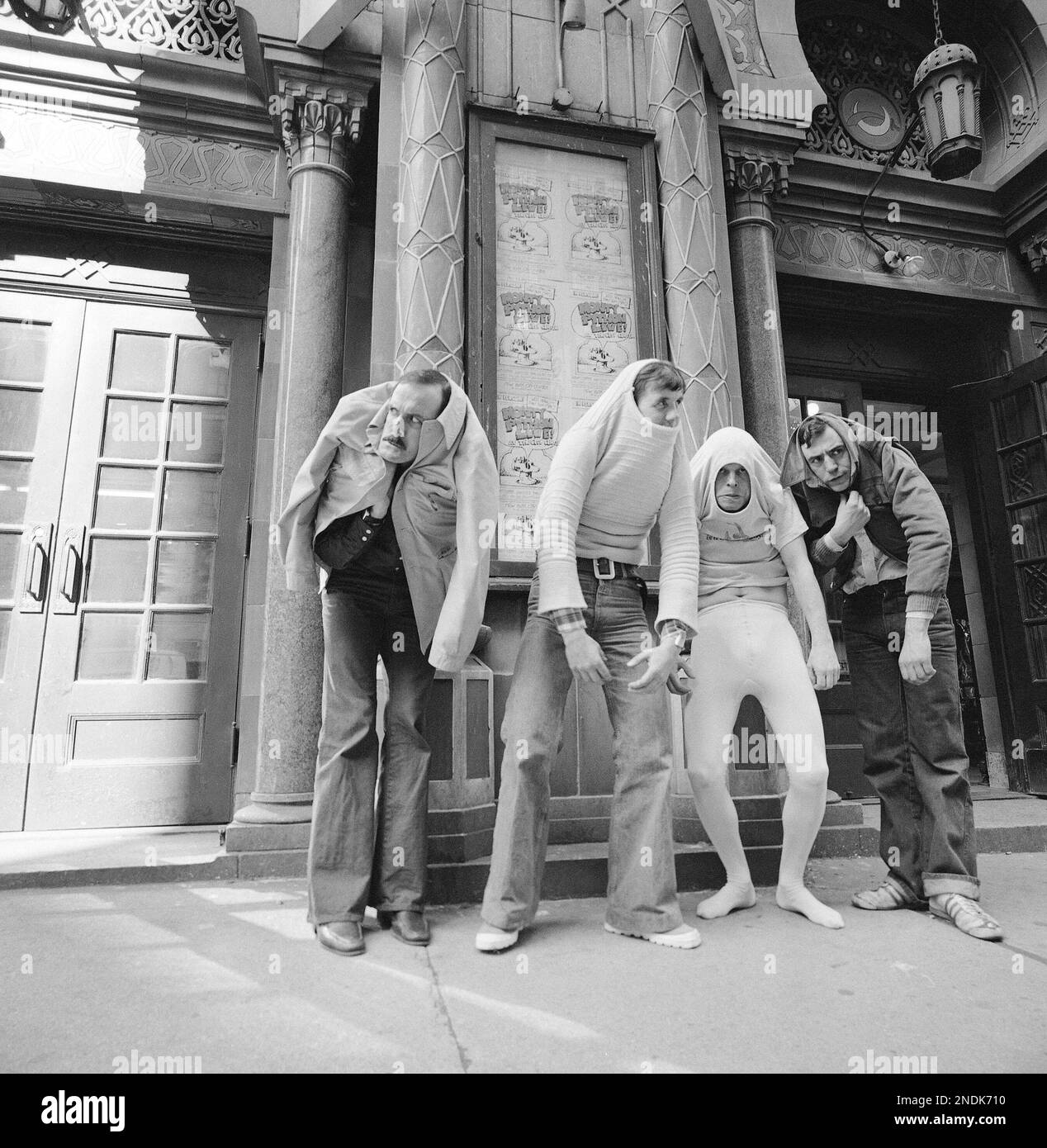Members of Monty Python's Flying Circus in April 1976. From left to ...