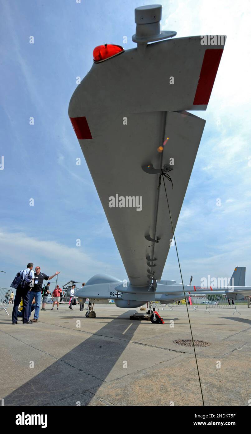 The unmanned aerial vehicle (UAV) called Heron of the German Armed ...