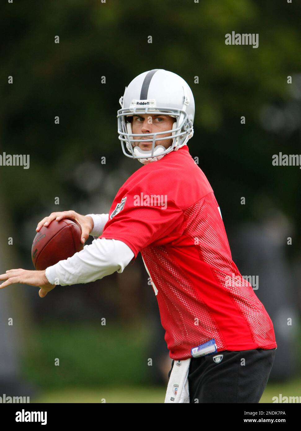 Oakland Raiders quarterback Kyle Boller (7) during NFL football ...