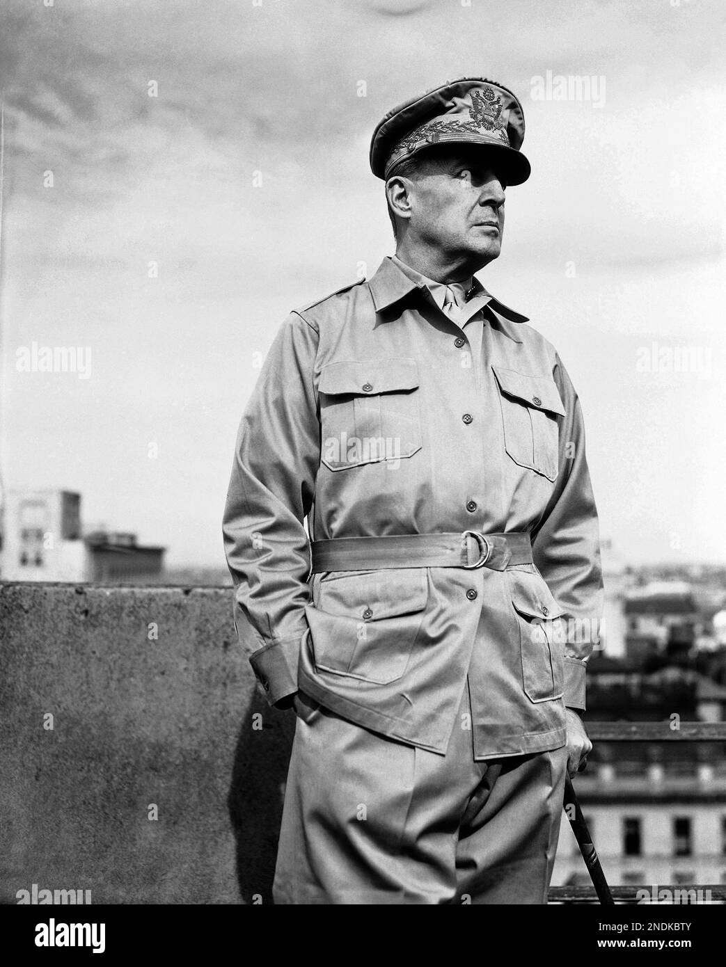 General Douglas MacArthur is shown June 25, 1942. At 62 years of age, MacArthur, a storybook ...