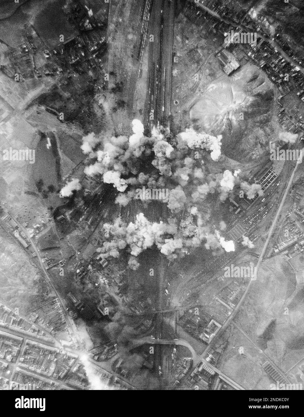 A fleet of B-26 Marauder medium bomber of the Ninth Air Force ...