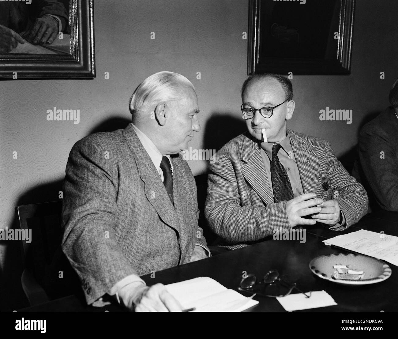 Gerhart Eisler, right, who is now out as the Kremlin's propaganda chief ...