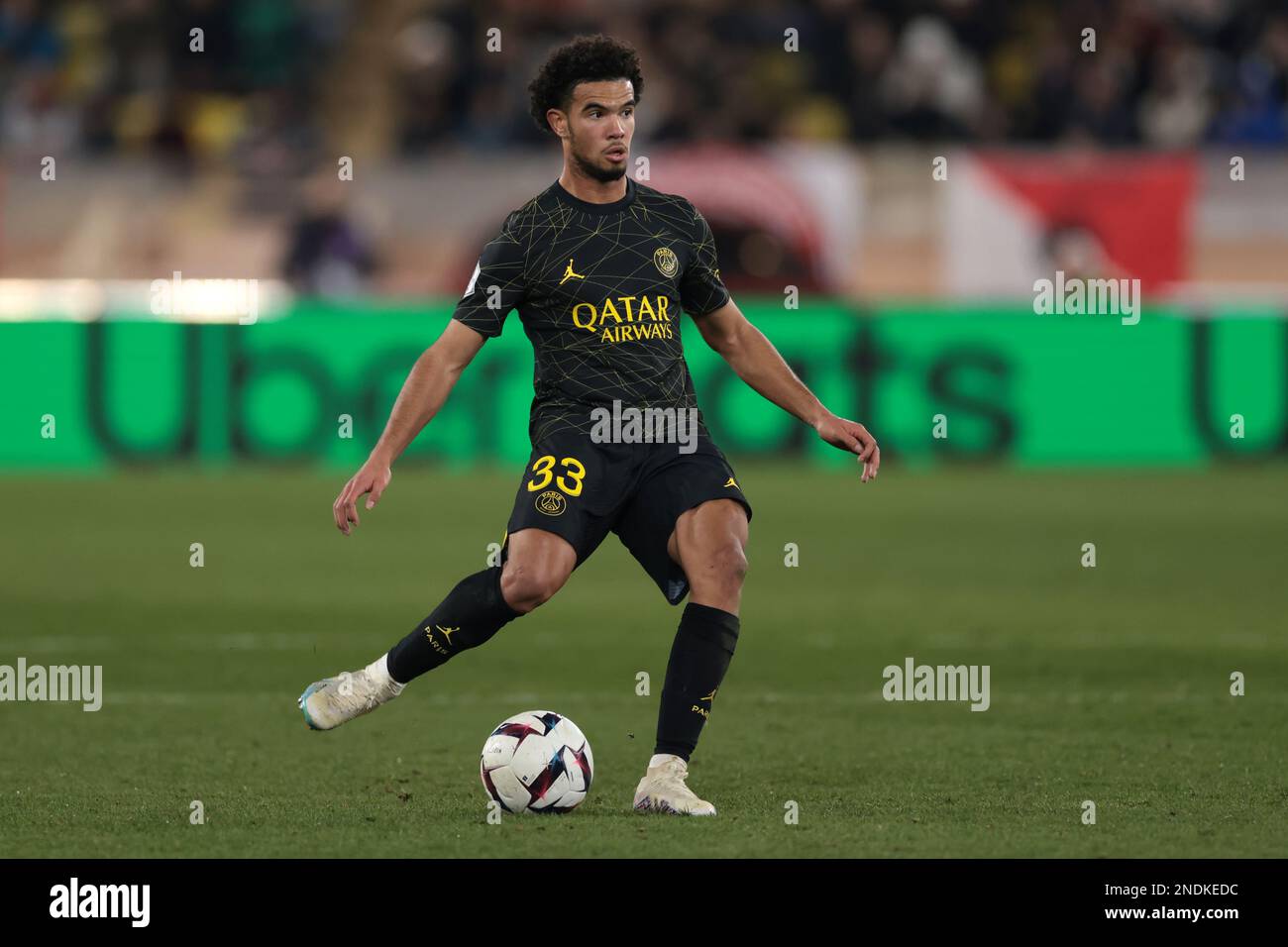 Monaco, Monaco, 11th February 2023. Warren Zaire-Emery of PSG during ...