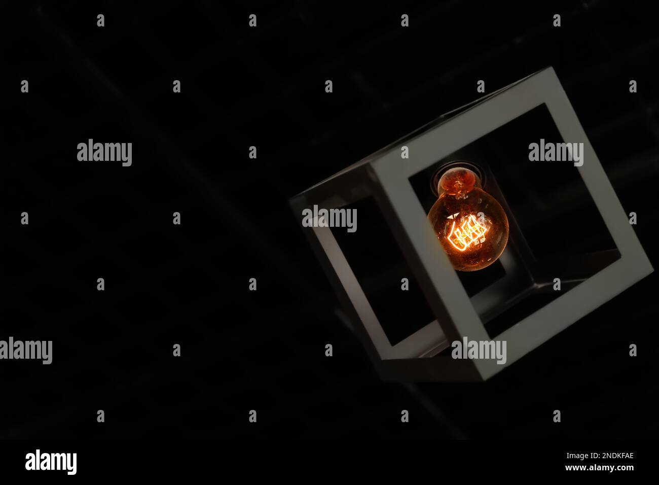Lamp in dark room hi-res stock photography and images - Alamy