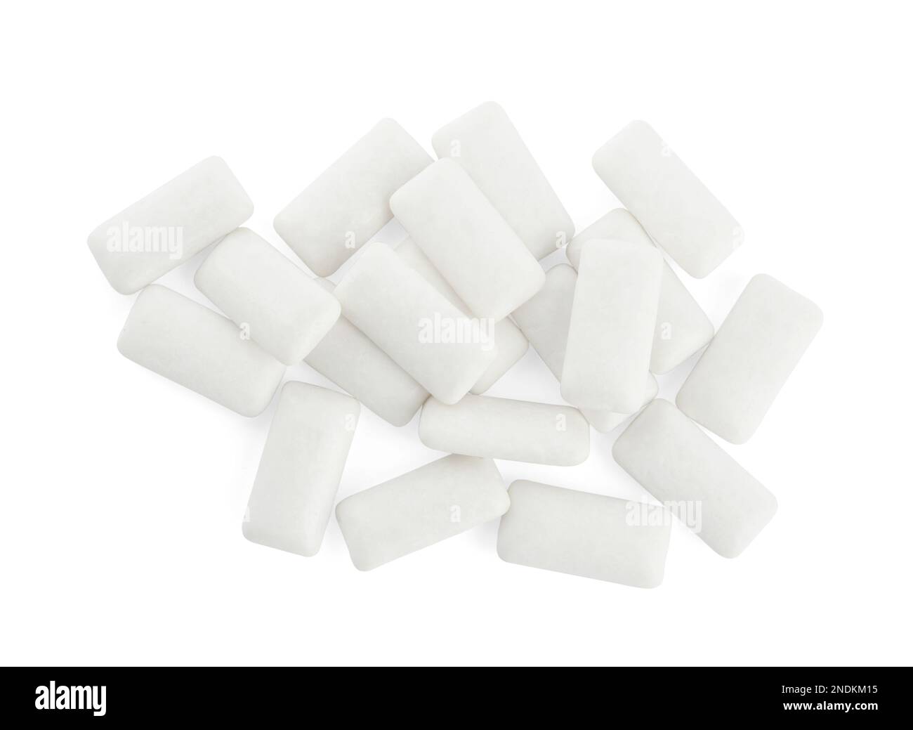 Chewing mint flavour gum Cut Out Stock Images & Pictures - Alamy