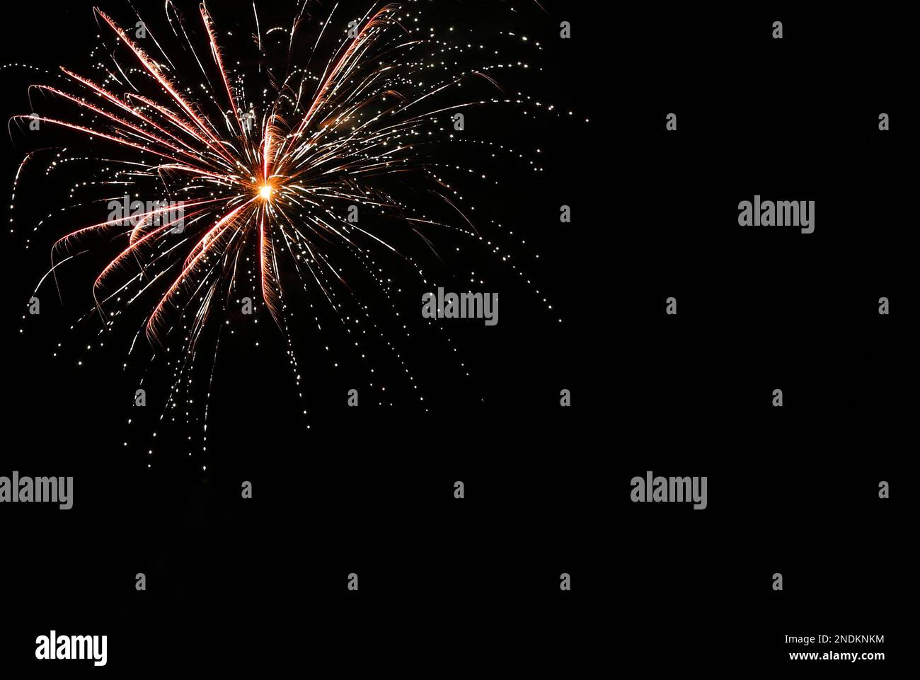 Bright orange firework explosion lighting hi-res stock photography and ...