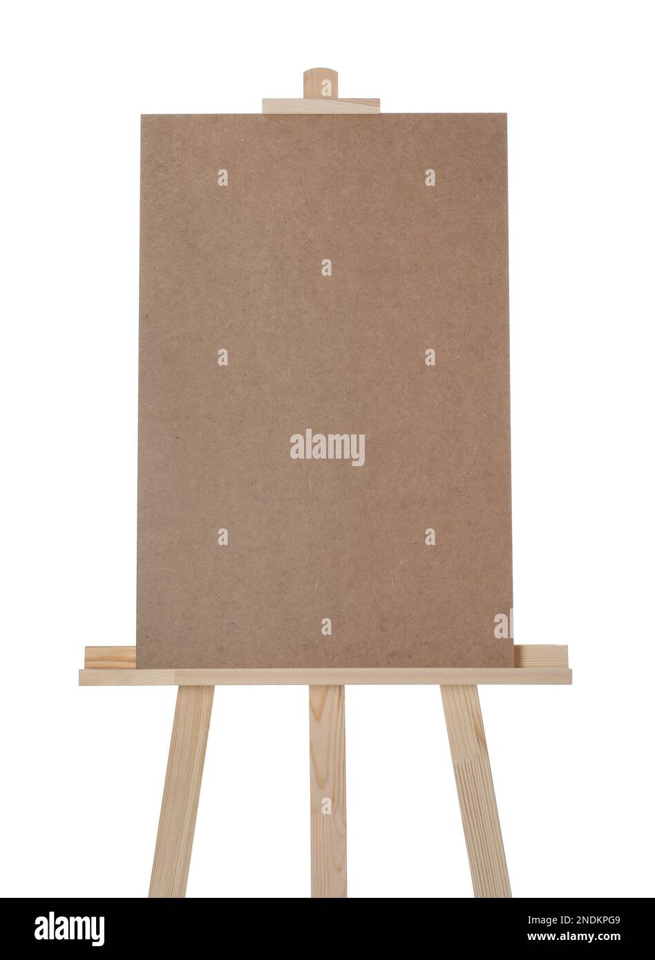 Empty wooden easel for painting isolated on white Stock Photo - Alamy