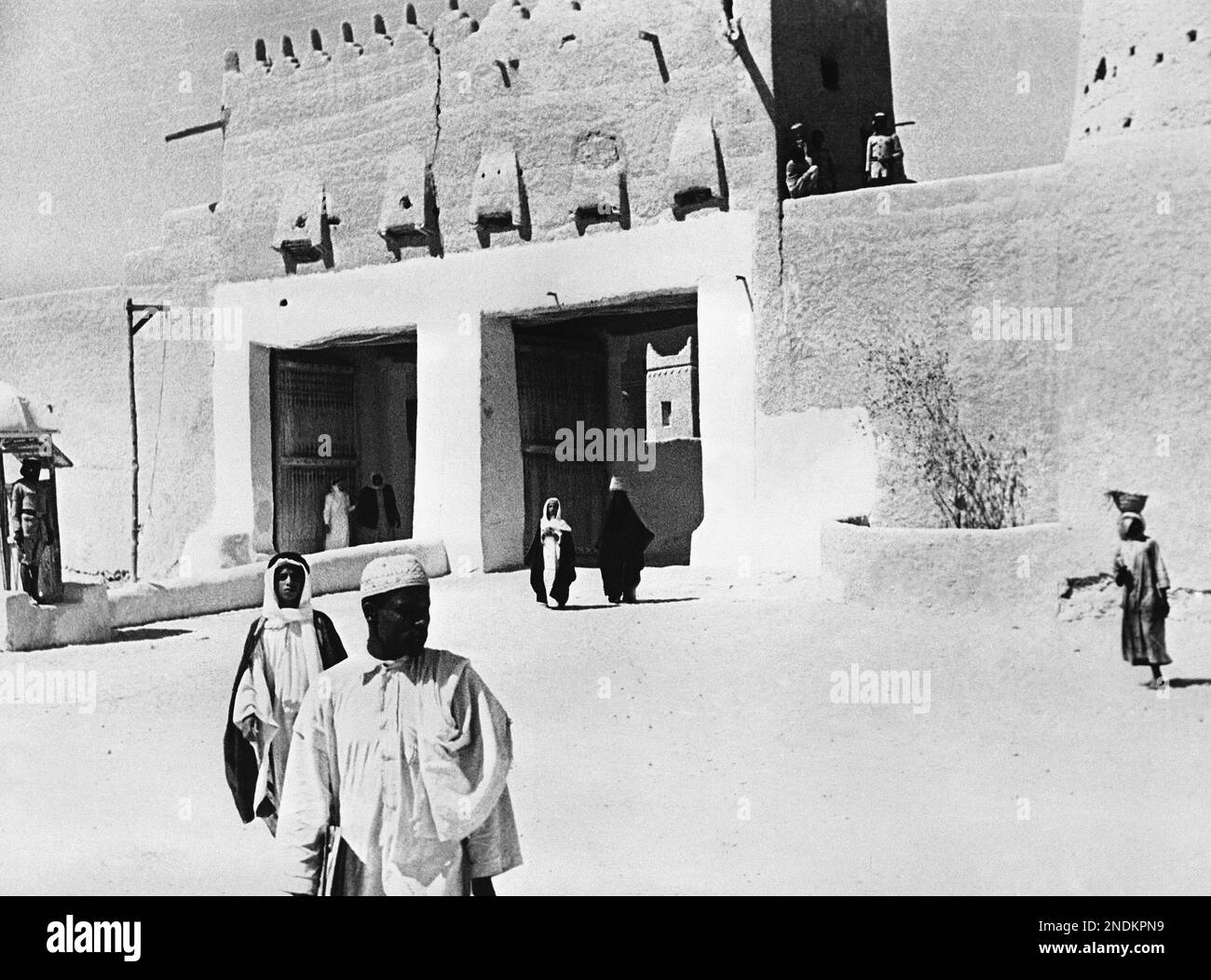Main Gate of the Inland City of Riyadh, Saudi Arabia on Aug 5, 1947 ...