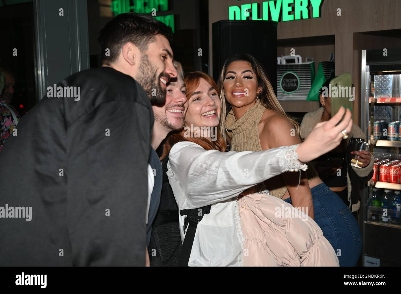 London, UK. 15th Feb, 2023. Adam Collard, Chloe Ferry attends Woody ...