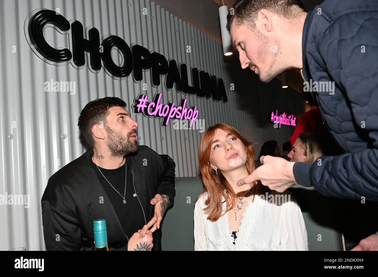 London, UK. 15th Feb, 2023. Woody Cook performed at the VIP launch of ...