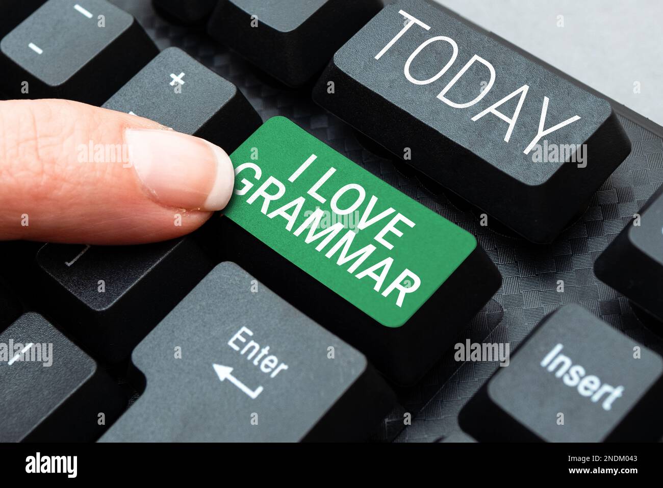 Text caption presenting I Love Grammar. Word Written on act of admiring ...