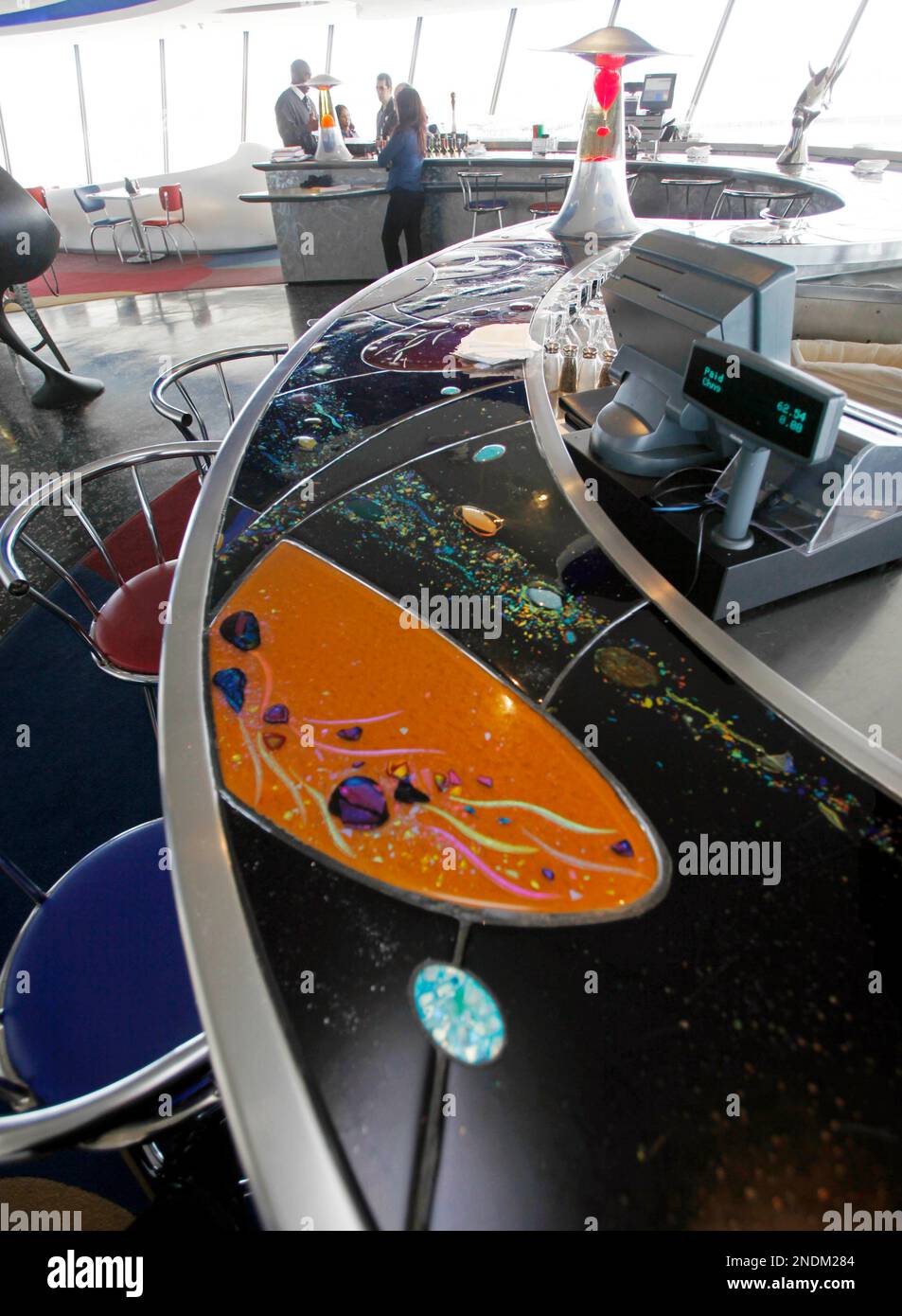 IIn this photo taken May 28, 2010, space-age decor is extends to the ...