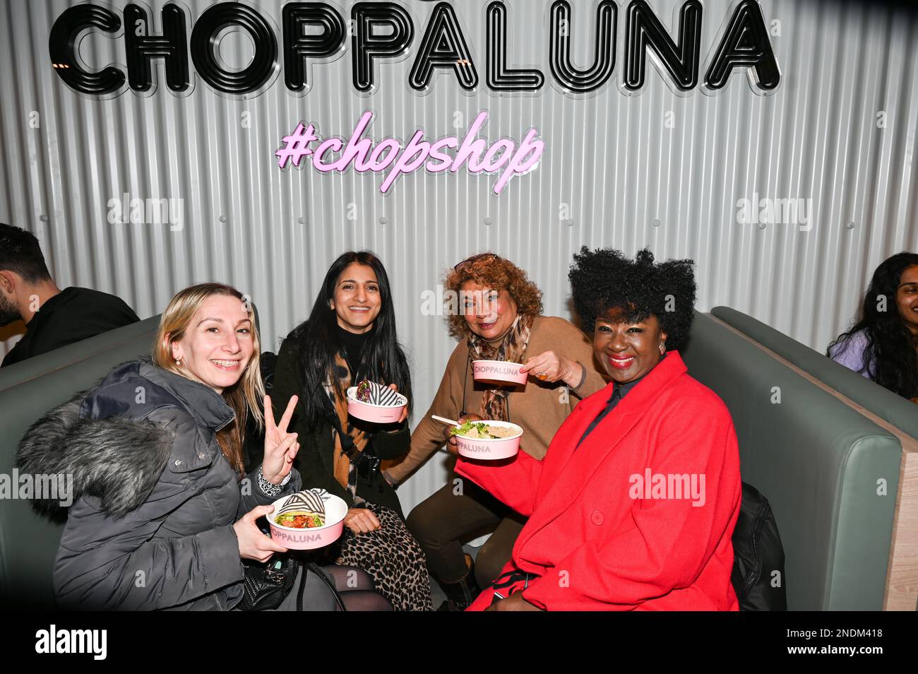 London, UK. 15th Feb, 2023. Woody Cook performed at the VIP launch of ...