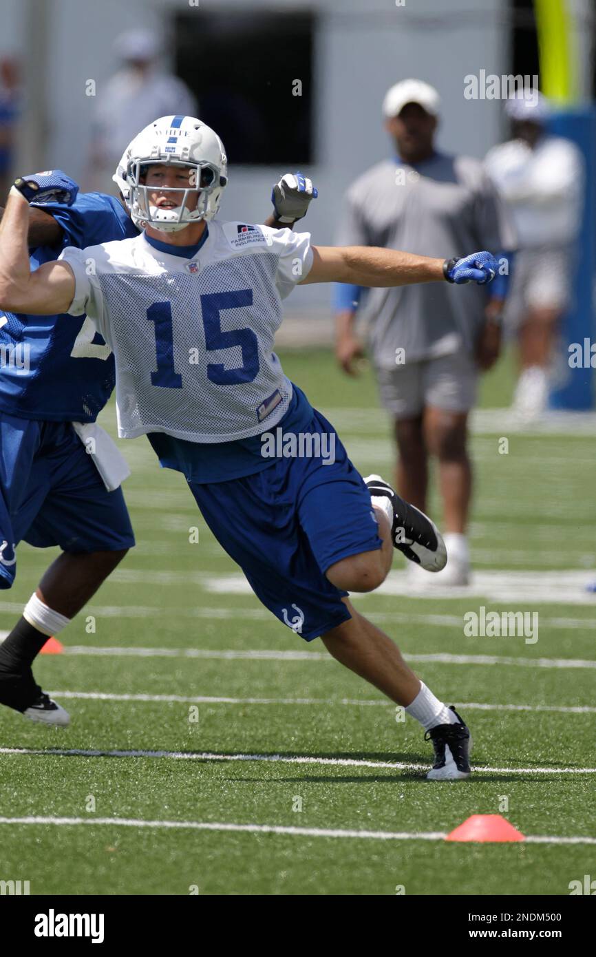 Indianapolis Colts wide receiver Blair White during the NFL team's ...