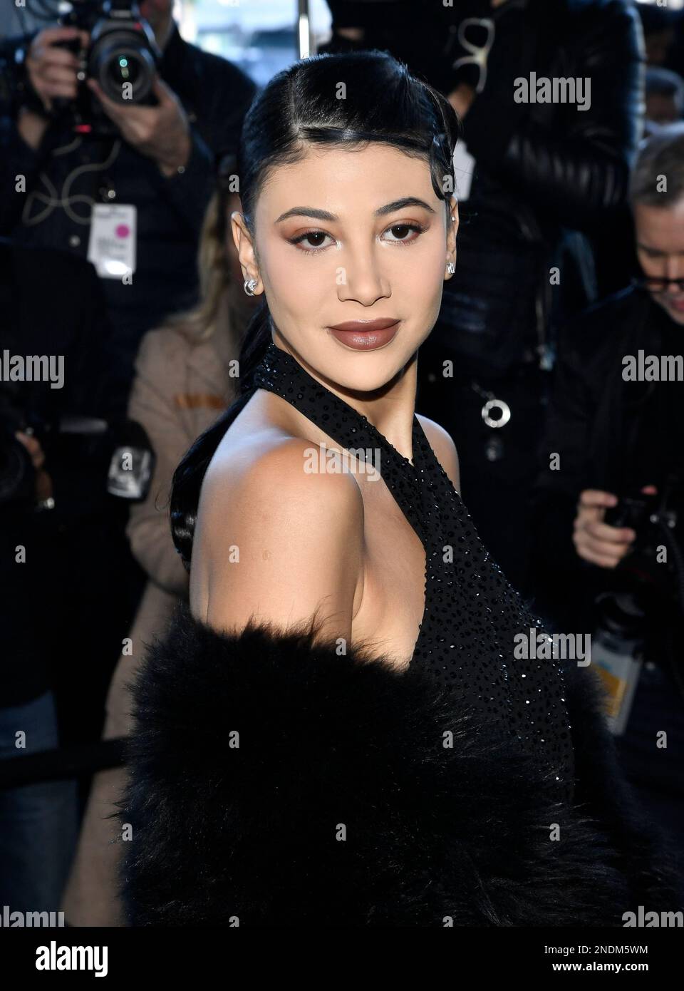 Abla Sofy attends the Michael Kors Fall/Winter 2023 fashion show on ...