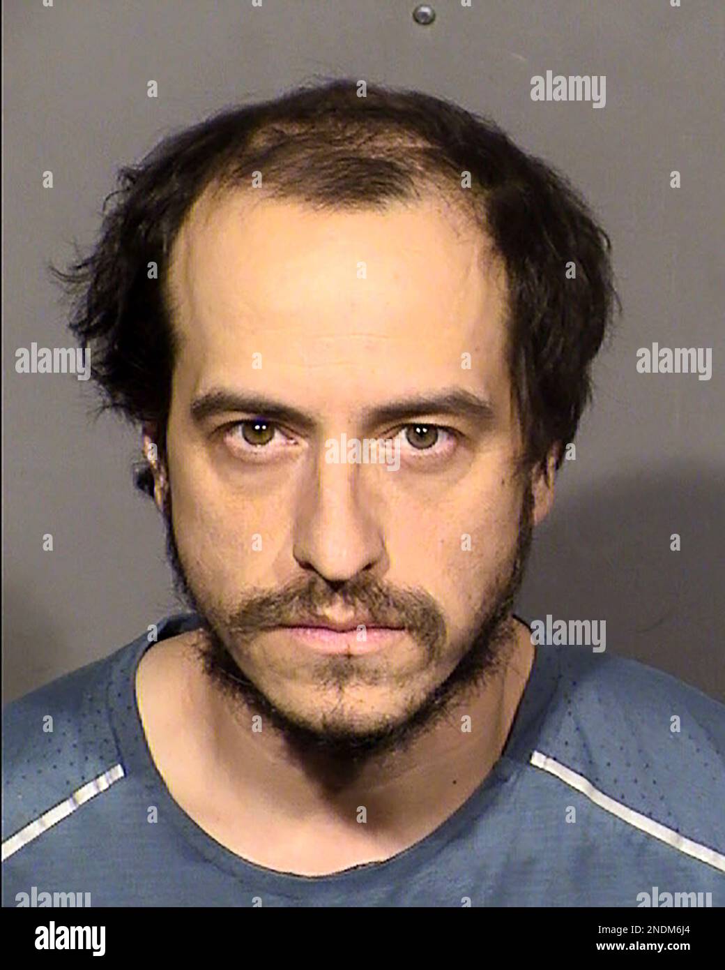 FILE- This booking photo released by the Las Vegas Metropolitan Police ...