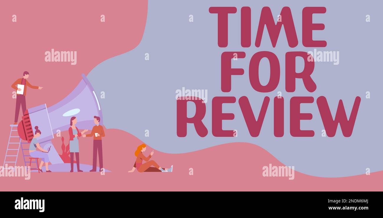 Hand writing sign Time For Review. Internet Concept Evaluation Feedback ...