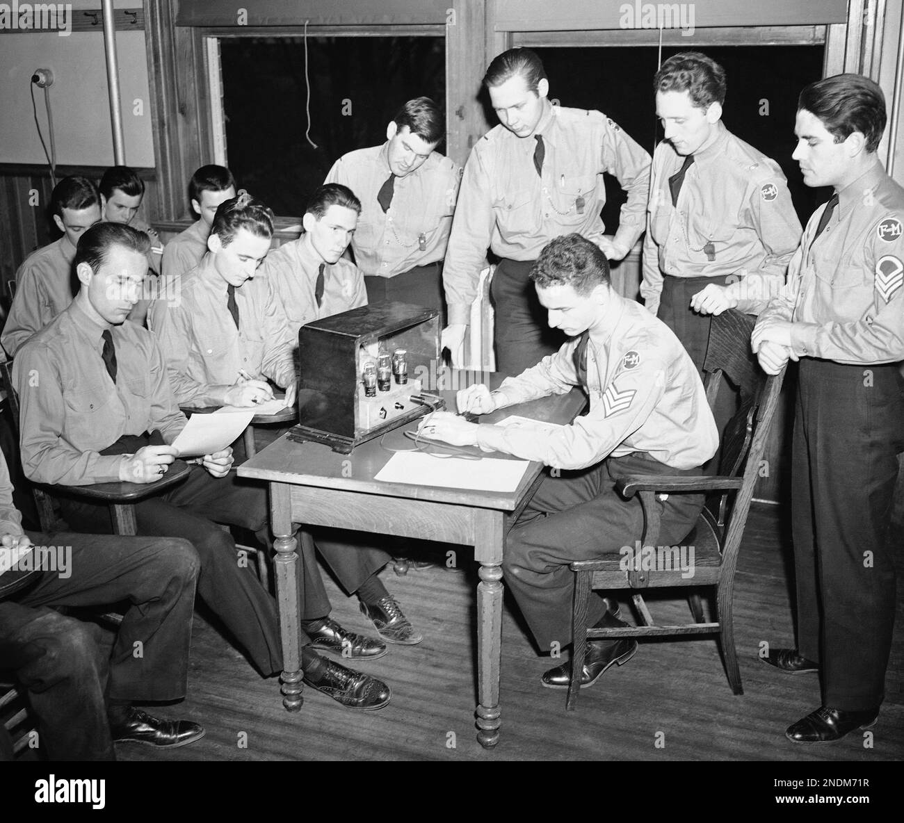 Franklin and Marshall students in the naval unit of the volunteer corps ...