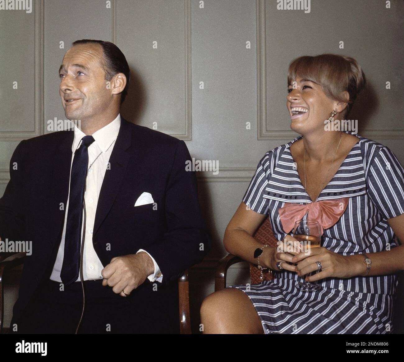 British speed King Donald Campbell with his wife, Belgian actress and ...