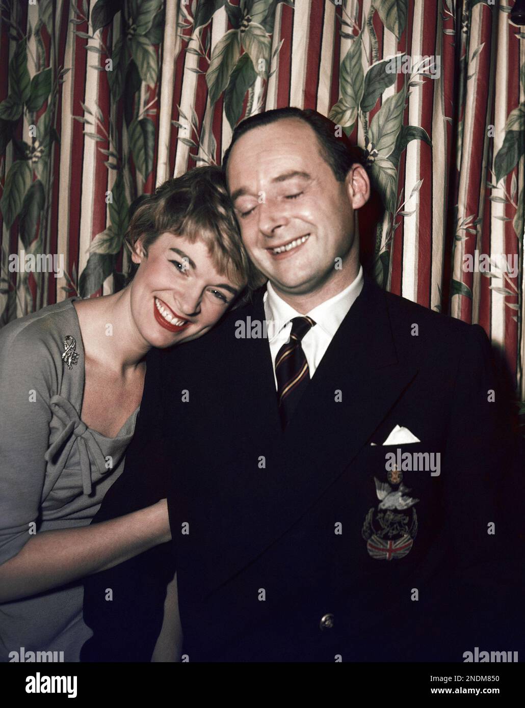 Donald Campbell and Tonia Bern at their engagement party at Mayfair ...